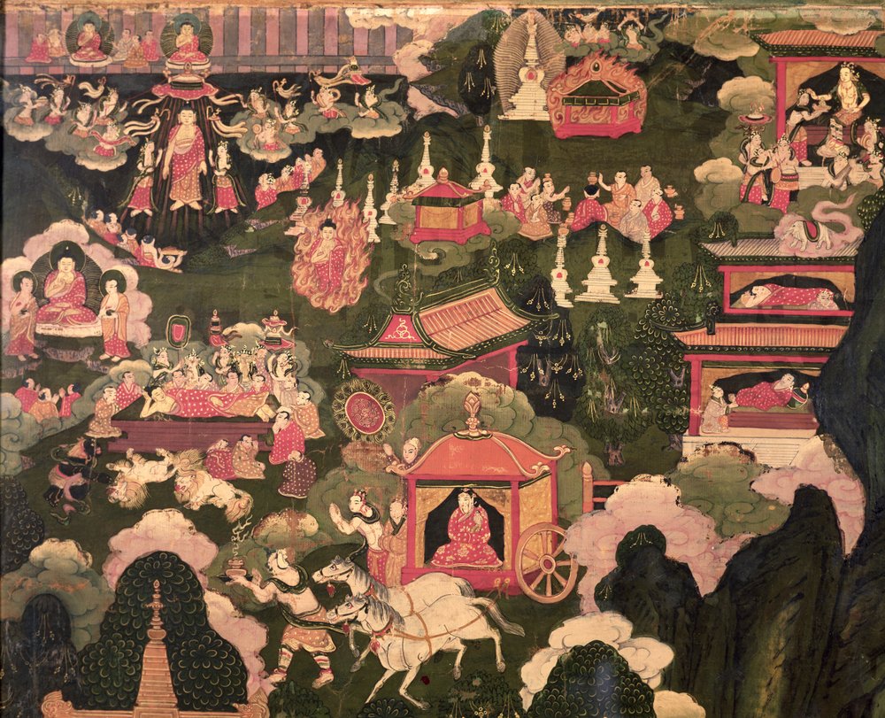 Parinirvana and the Death of Buddha, from 'The Life of Buddha Sakyamuni'