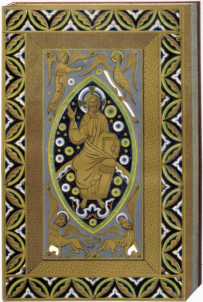 Christ in Mandorla with the symbols of the 4 evangelists