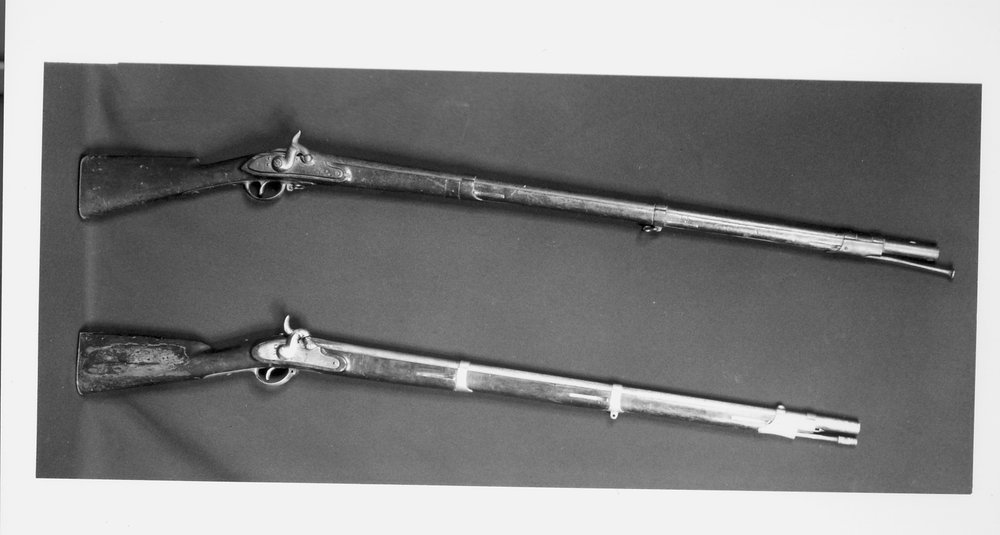 Two muskets used by John Brown's men at Harpers Ferry, made by a ...