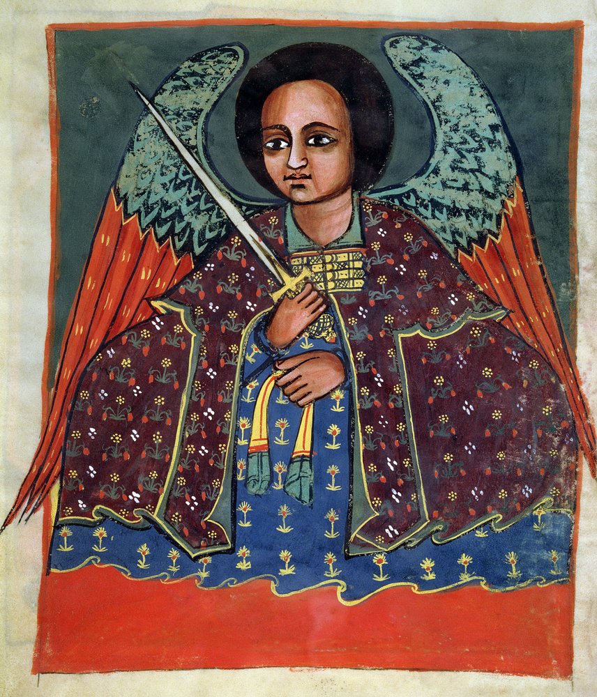 The Archangel Michael by Ethiopian School: Fine art print