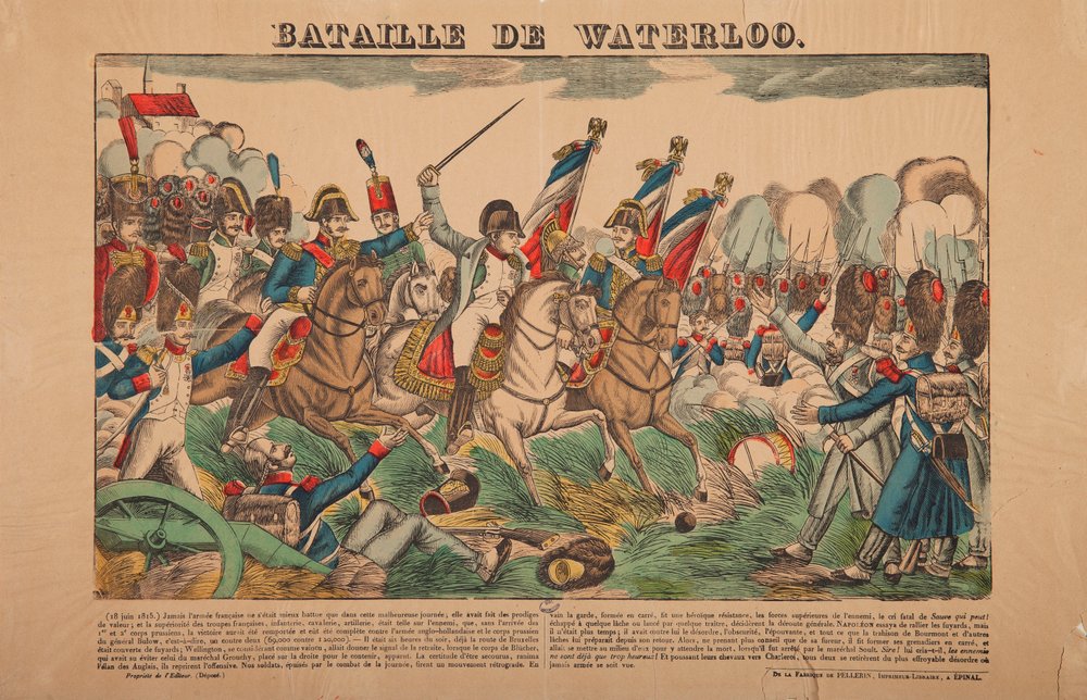 Battle of Waterloo by French School: Buy fine art print
