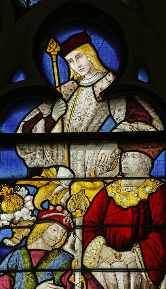 Window depicting prophets on the Tree of Jesse