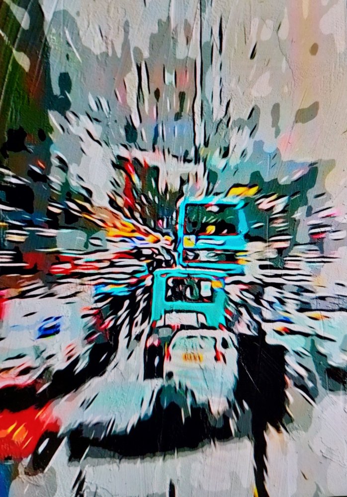 Confused city by Mavet: Highest-quality art reproduction