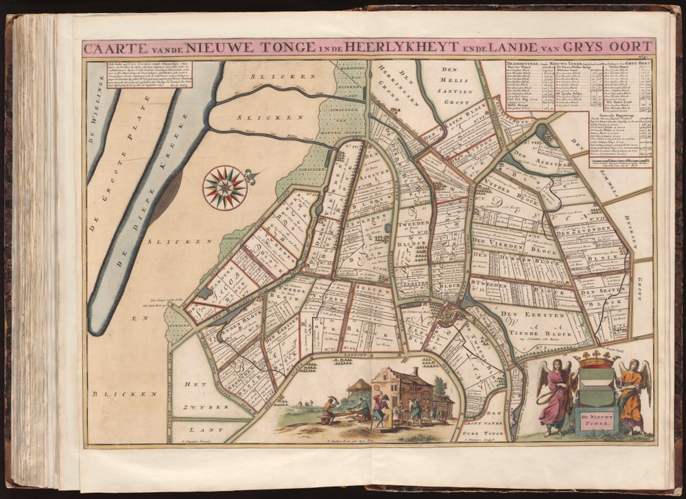 Map of Nieuwe Tonge in the Land of Grys Oort