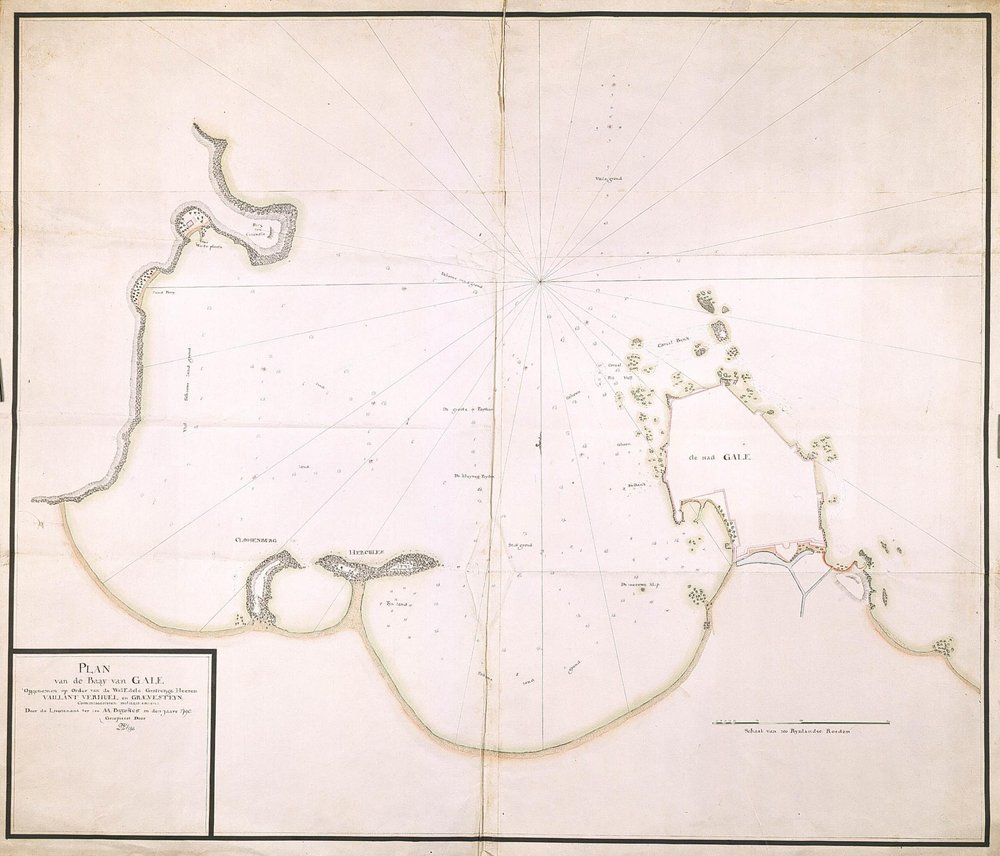 Map of the Bay of Gale by A.A. Buijskes: Fine art print