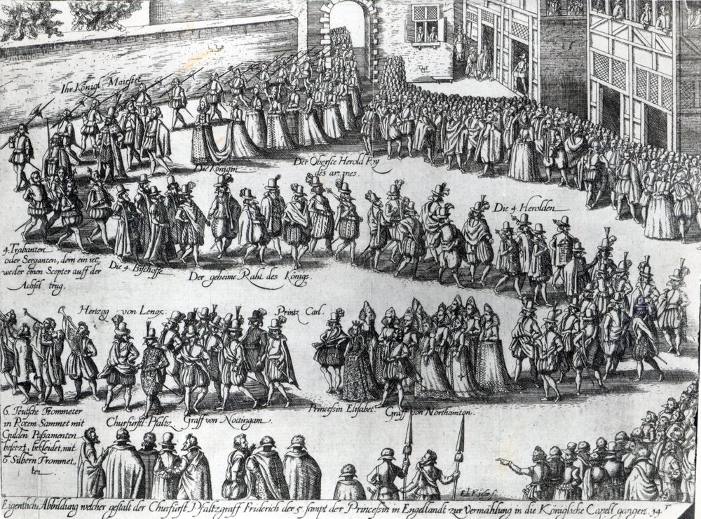Procession for the wedding of Frederick V, Elector Palatine and ...