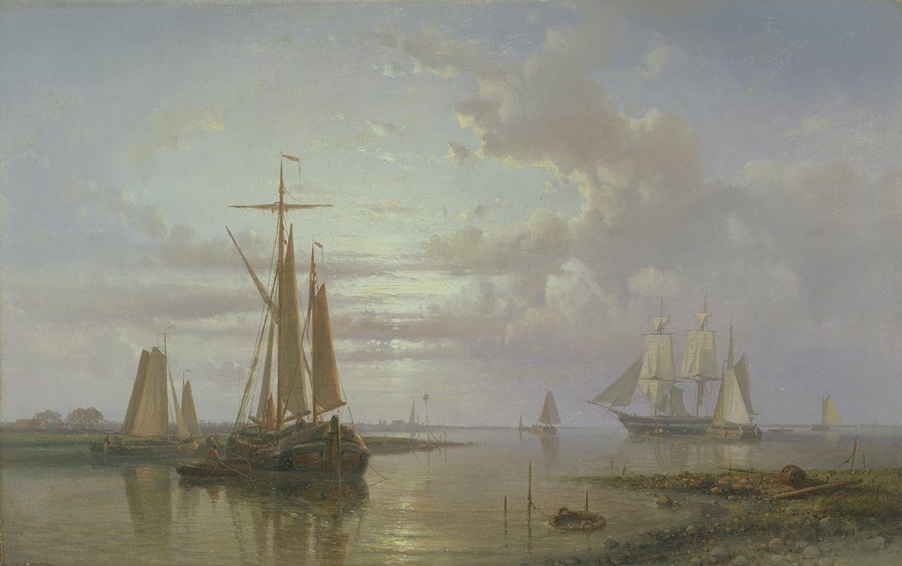 Harbour, 1879 by Abraham Hulk: Buy fine art print