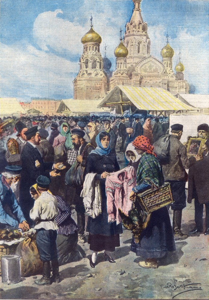 Bartering in Russia after the collapse of the currency following the ...