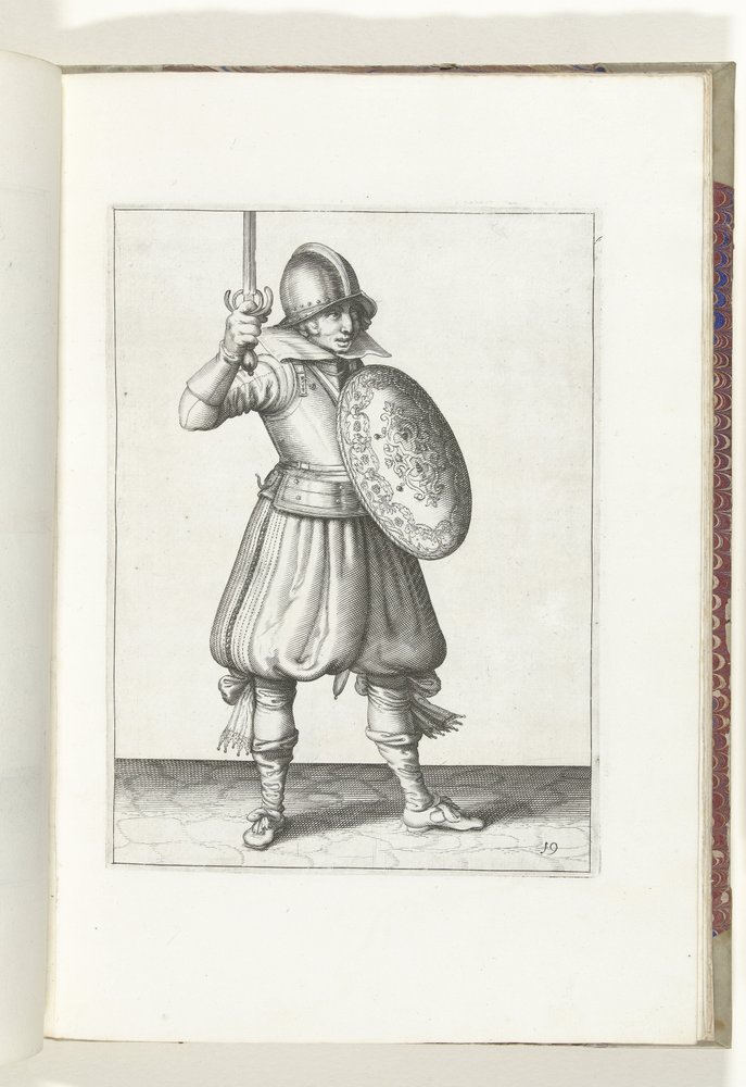 The Exercise with Shield and Spear: The Soldier Presents His Rapier ...
