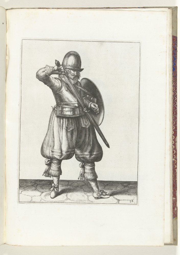 The Exercise with Shield and Spear: The Soldier Sheathes His Rapier (No ...