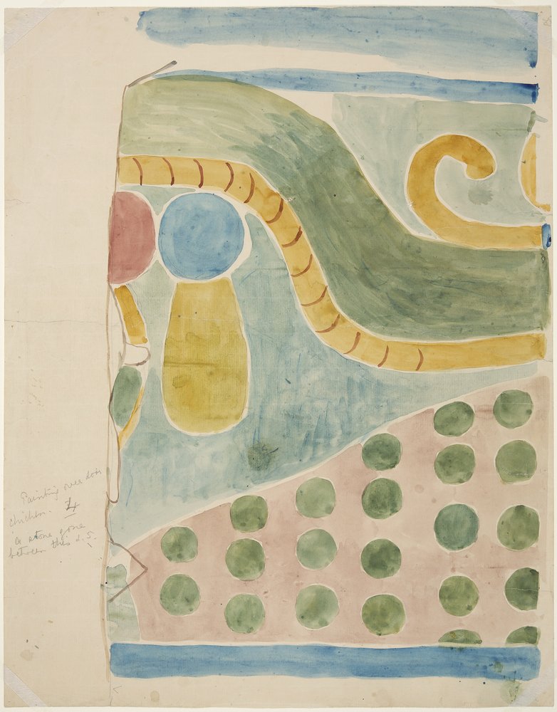 Painting of part of a mural depicting a human sacrifice from over the ...