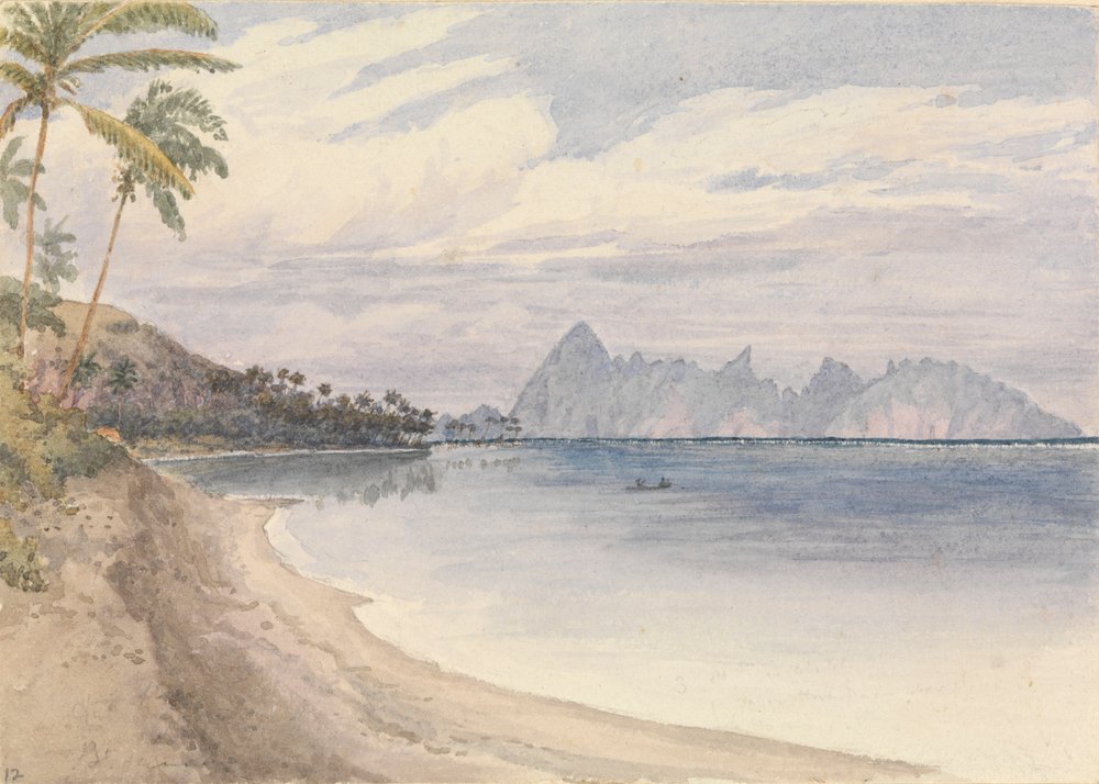 Eimeo [Moorea] from near Papeiti [Tahiti, Society Islands], Aug 25th 1849