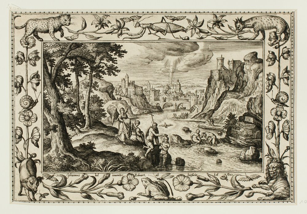 The Baptism of Christ, from Landscapes with Old and New Testament ...