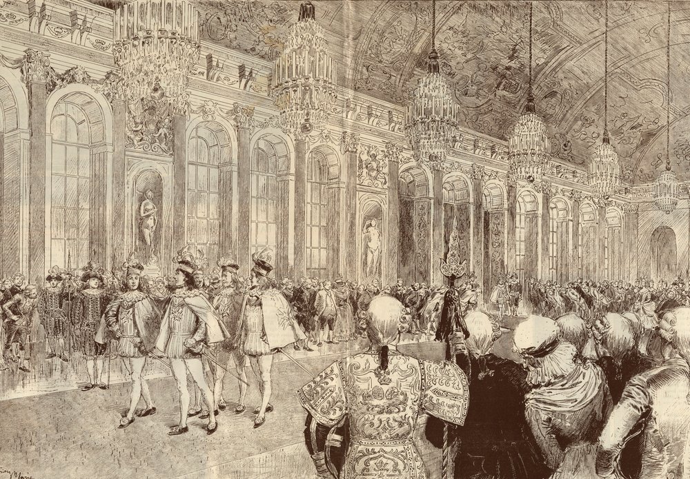 The procession of the knights of the Order of the Holy Spirit in the ...