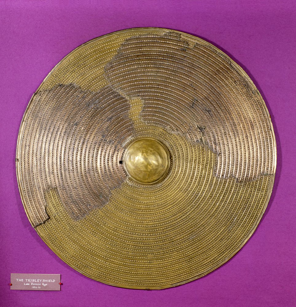 Shield from Tribley, late Bronze Age by Age Bronze