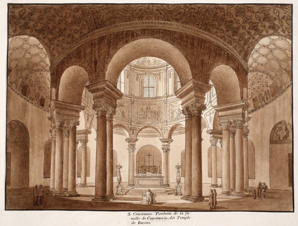 Santa Costanza. The Family Tomb of Constantine, Called the Temple of ...