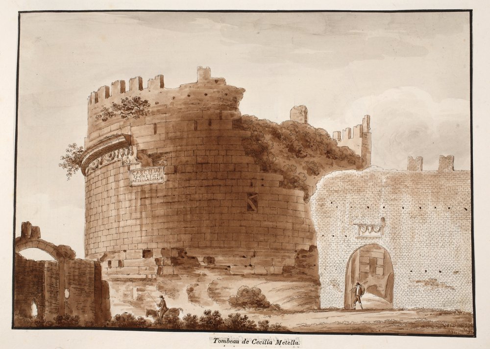 The Tomb of Cecilia Metella by Agostino Tofanelli