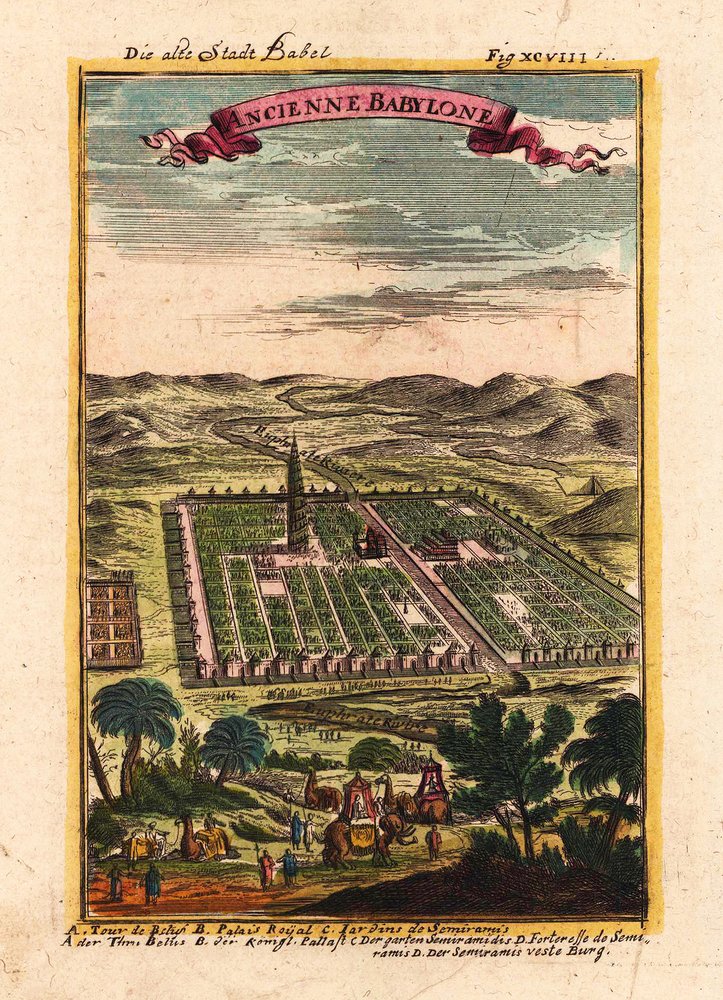 The old city of Babel by Alain Manesson Mallet