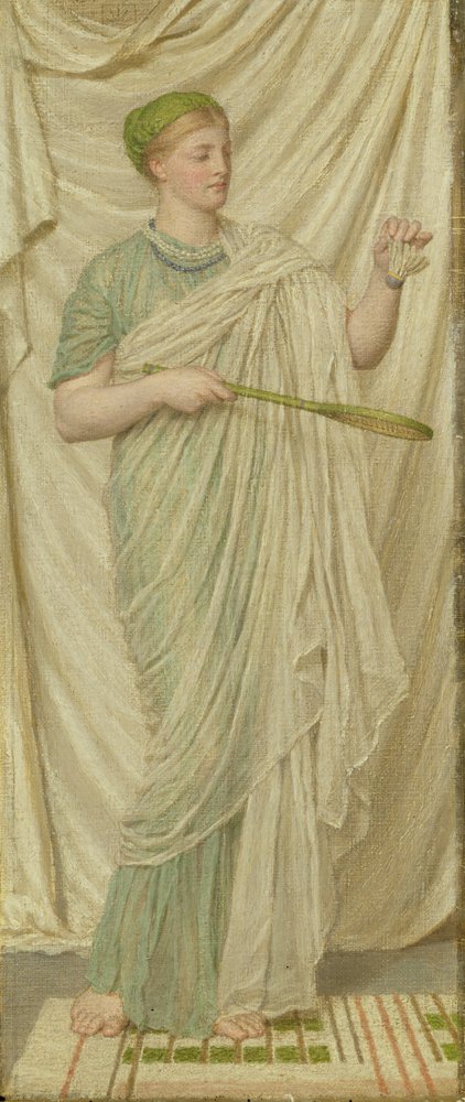Shuttlecock and Battledore by Albert Joseph Moore
