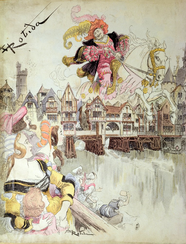 Gargantua, illustration from the Complete Works of Francois Rabelais ...