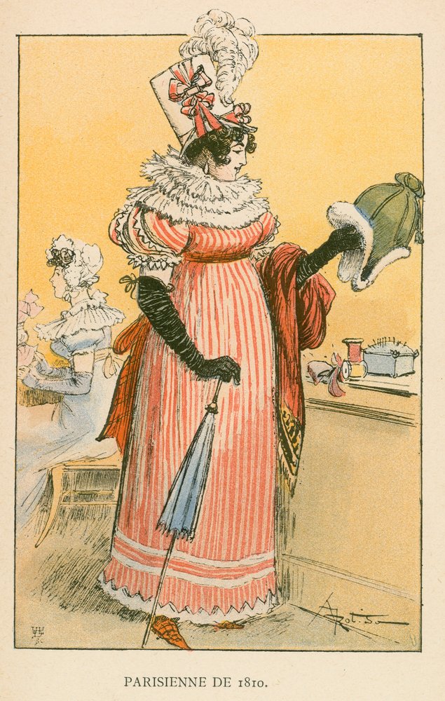 Parisienne de 1810 by Albert Robida: Buy fine art print