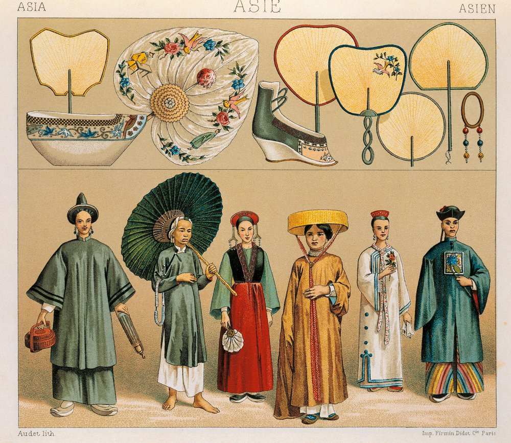 Clothes of Chinese Women and of the Region of Tartary, Illustration ...