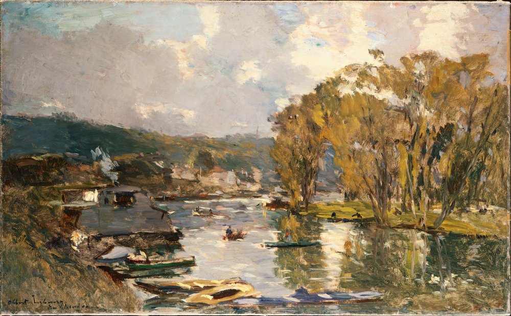 The Small Branch of the River Seine at Bas-Meudon on an Autumn Evening