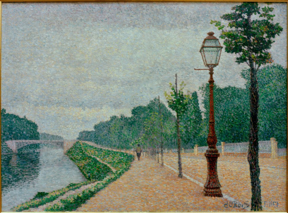 The Banks of the Seine at Neuilly by Albert Dubois Pillet