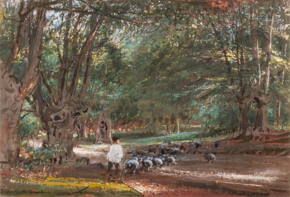 Burnham Beeches by Albert Goodwin: Buy fine art print