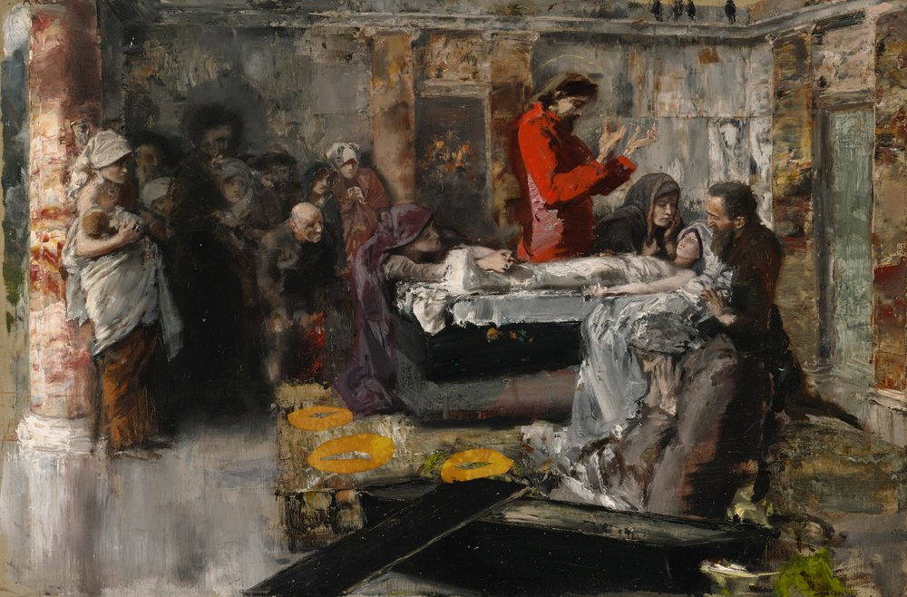 The Raising of Jairus' Daughter by Albert von Keller
