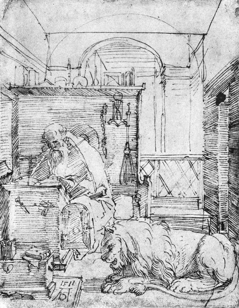 St Jerome in His Study by Albrecht Dürer: Fine art print
