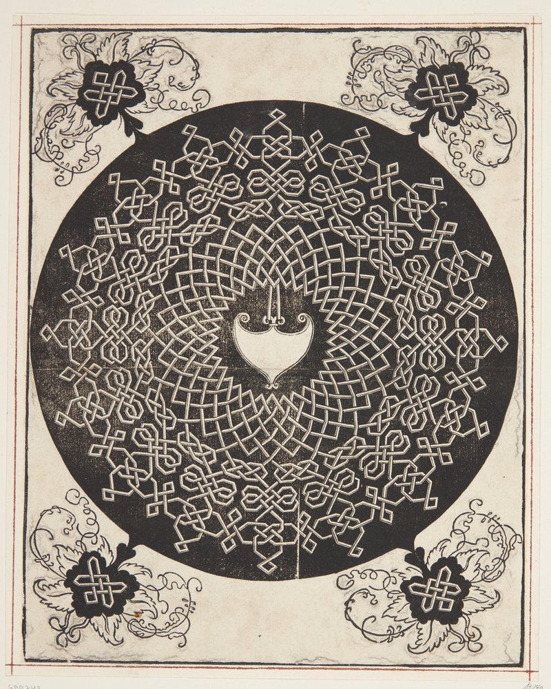 Interlaced Cord Pattern with Heart-Shaped Center