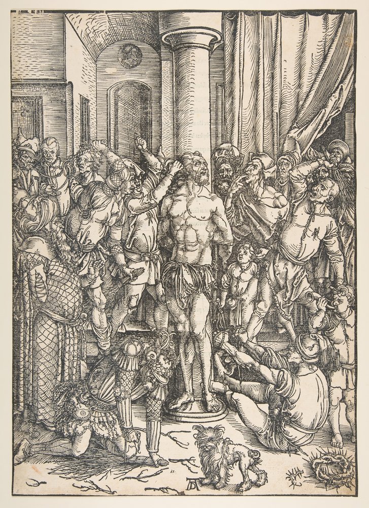 The Scourging of Christ by Albrecht Dürer: Fine art print