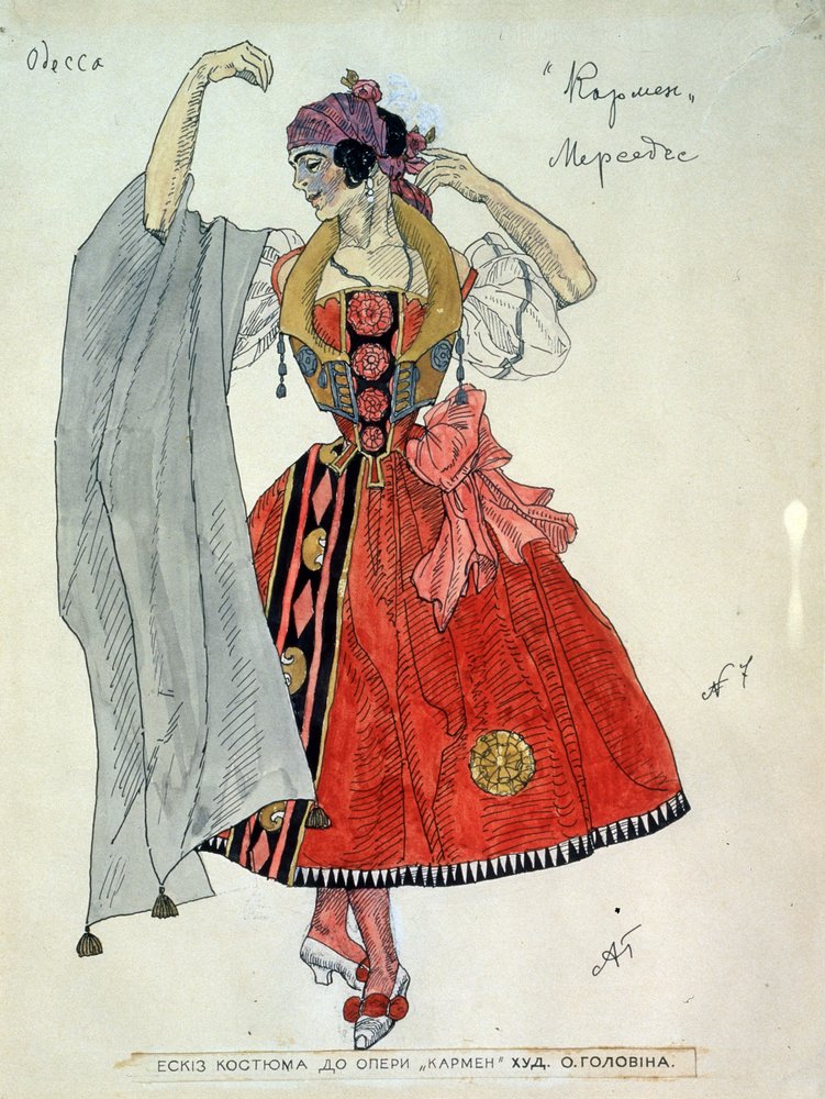 Costume Design for the Opera Carmen by G. Bizet