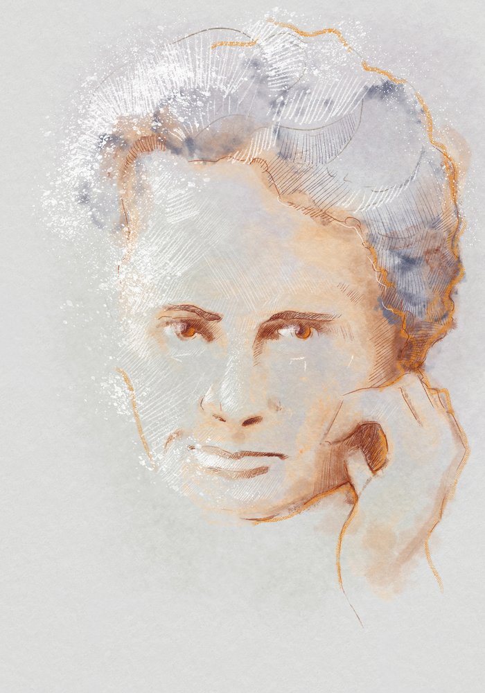 Marie Sklodowska Curie by Alessandro Lonati