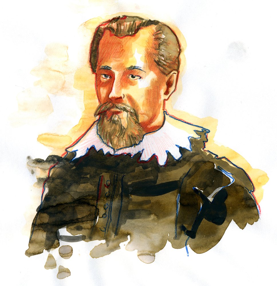 Portrait of Johannes Kepler by Alessandro Lonati