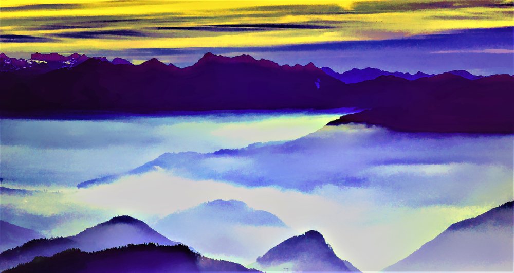 Landscape by Alex Caminker: Highest-quality art reproduction