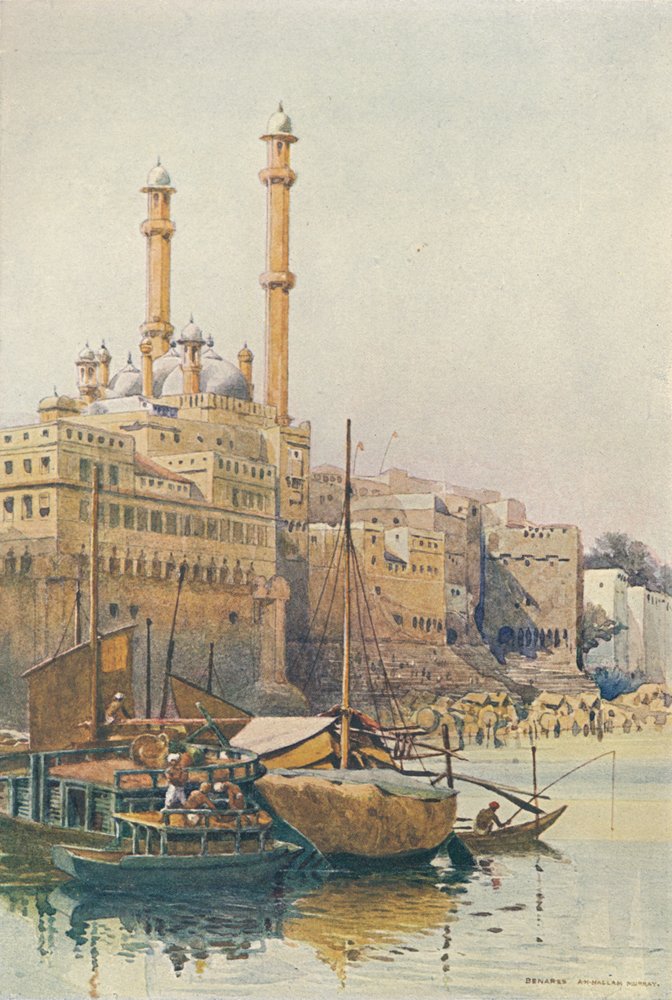 The Ghats Below Aurangzeb's Mosque, Benares