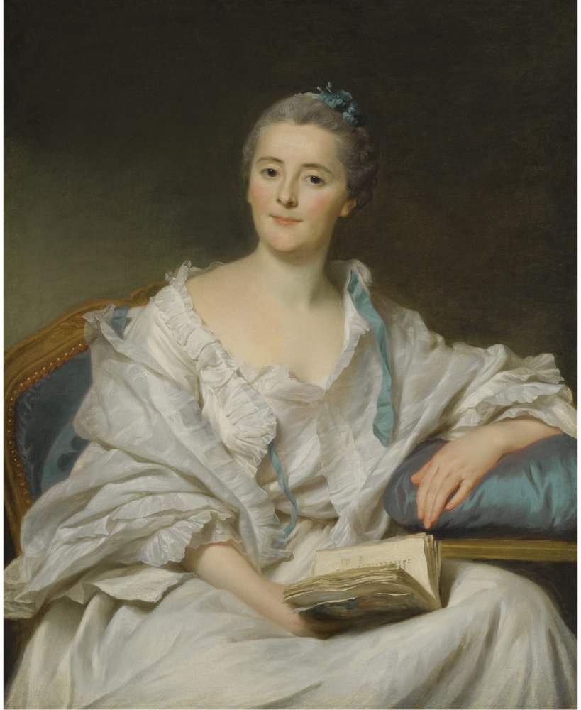 Portrait of the Marquise de Marigny by Alexander Roslin