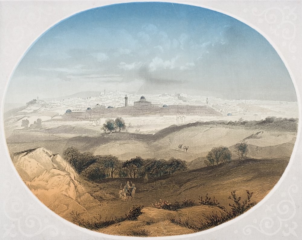 Jerusalem, engraved by Albert Henry Payne, frontispiece to 'The Life of ...