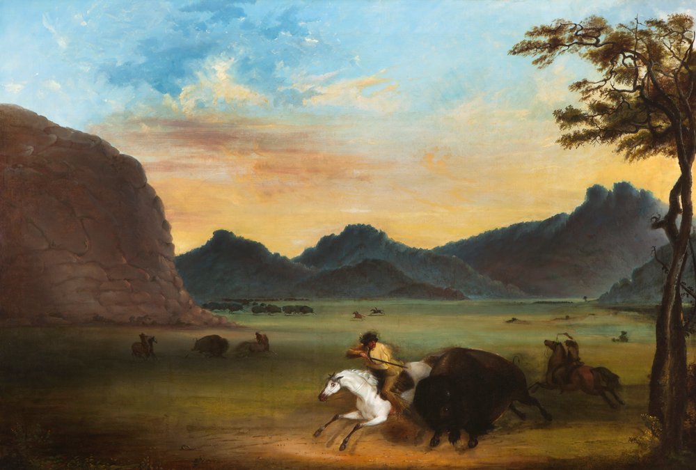 Buffalo Hunt by Alfred Jacob Miller: Buy fine art print
