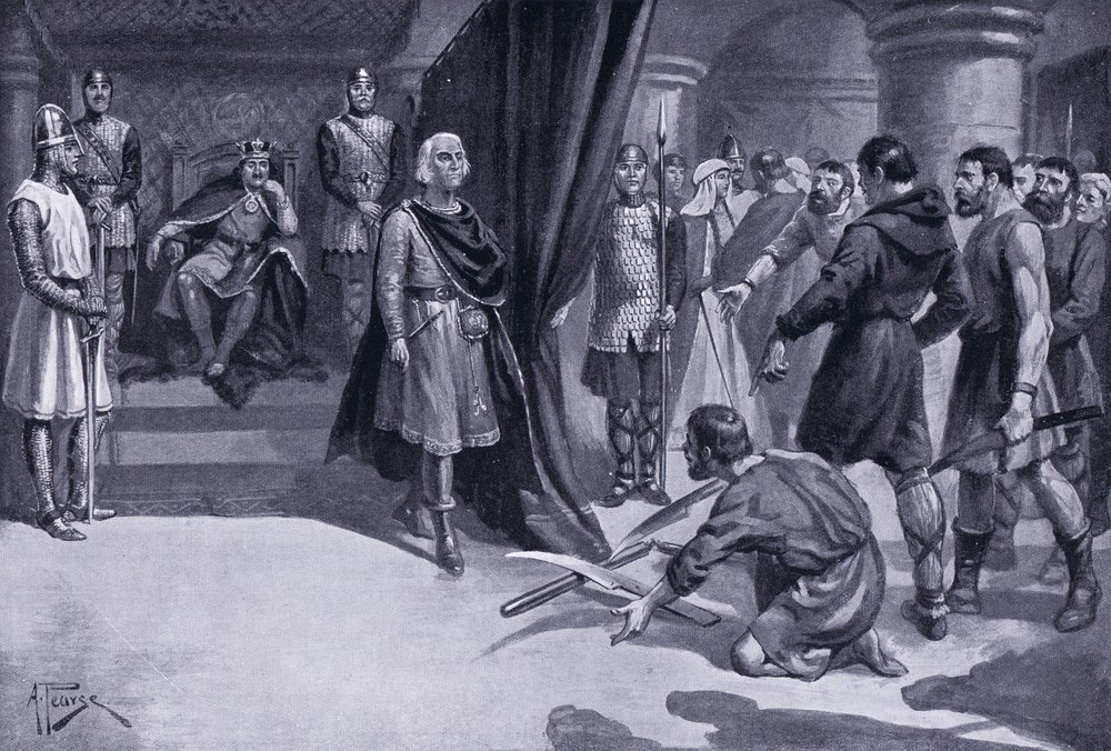 Peasants Flinging Down Their Ploughshares at the Feet of Henry I, 1920s