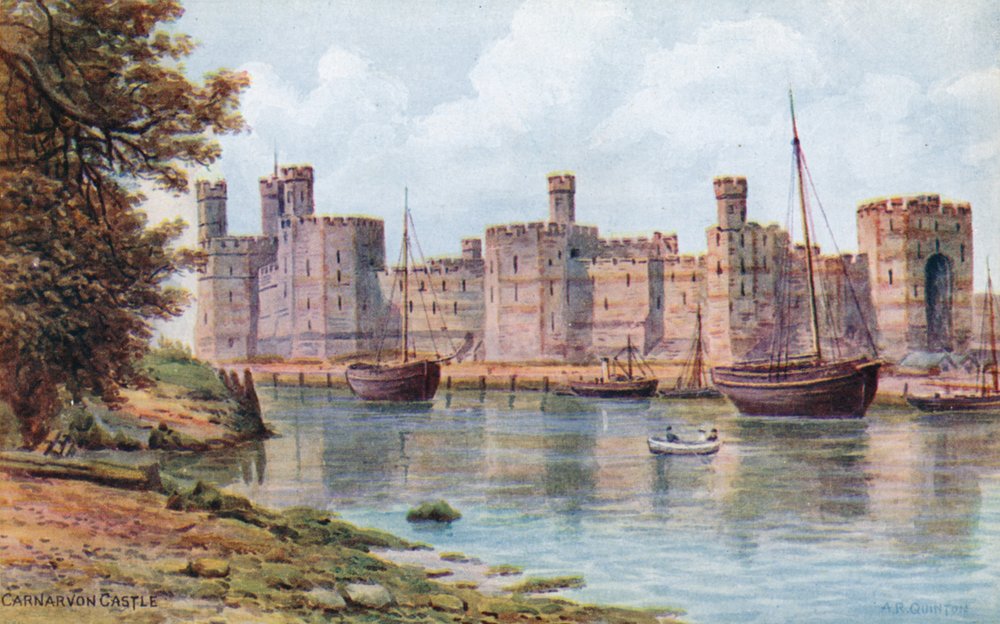 Carnarvon Castle by Alfred Robert Quinton: Fine art print