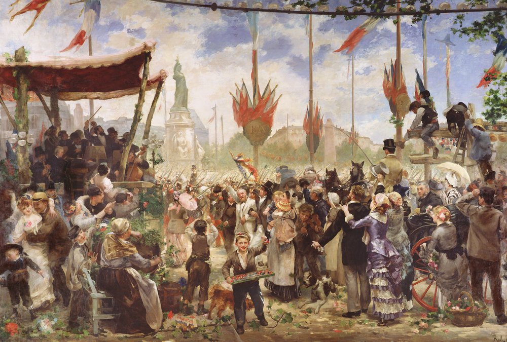 The 14th July 1880 by Alfred Roll: Buy fine art print