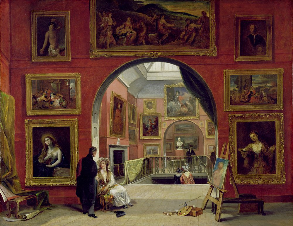 Interior of the Royal Institution, during the Old Master Exhibition ...