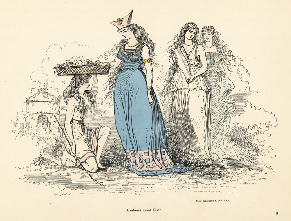 Costumes of women of Gaul before the Roman invasion