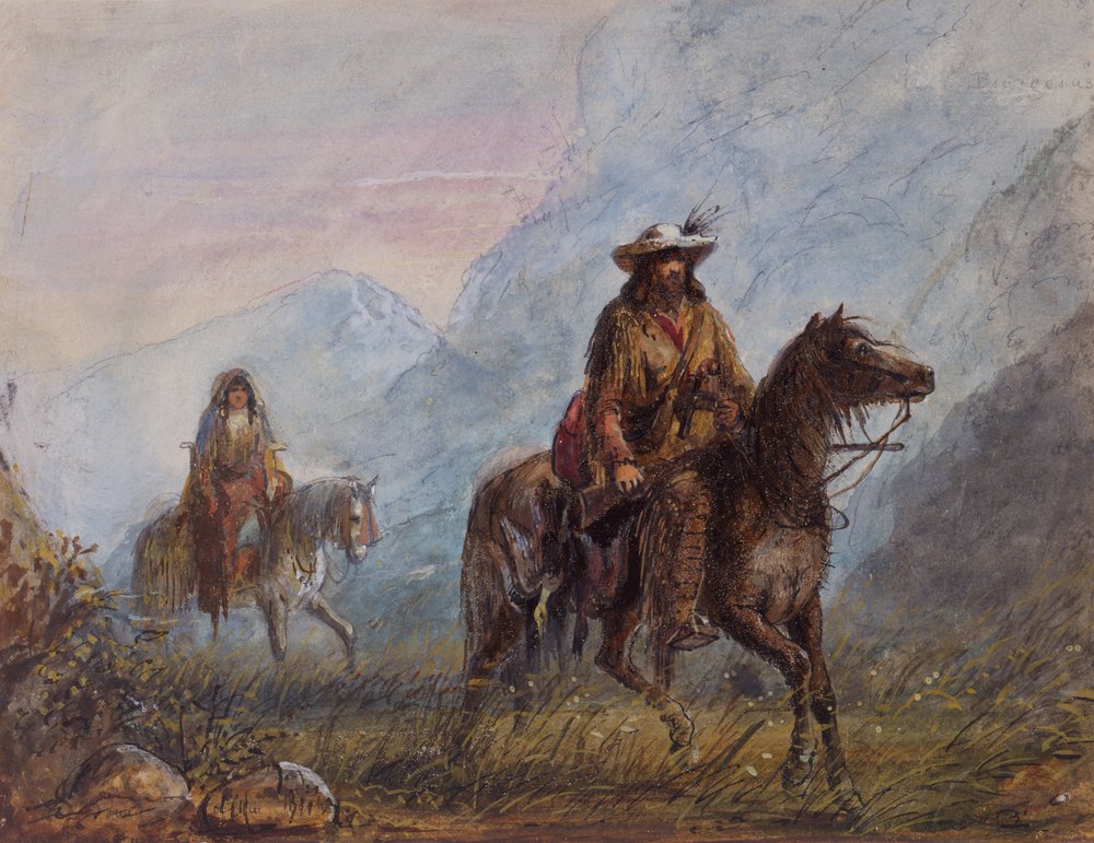 Captain Joseph Rutherford Walker by Alfred Jacob Miller