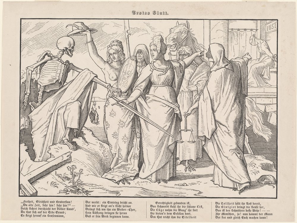 Another Dance of Death I by Alfred Rethel: Fine art print