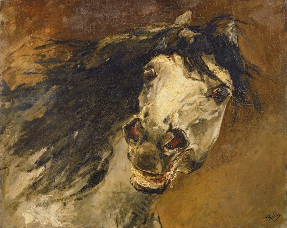 Head of a Horse by Alfred Roll: Buy fine art print