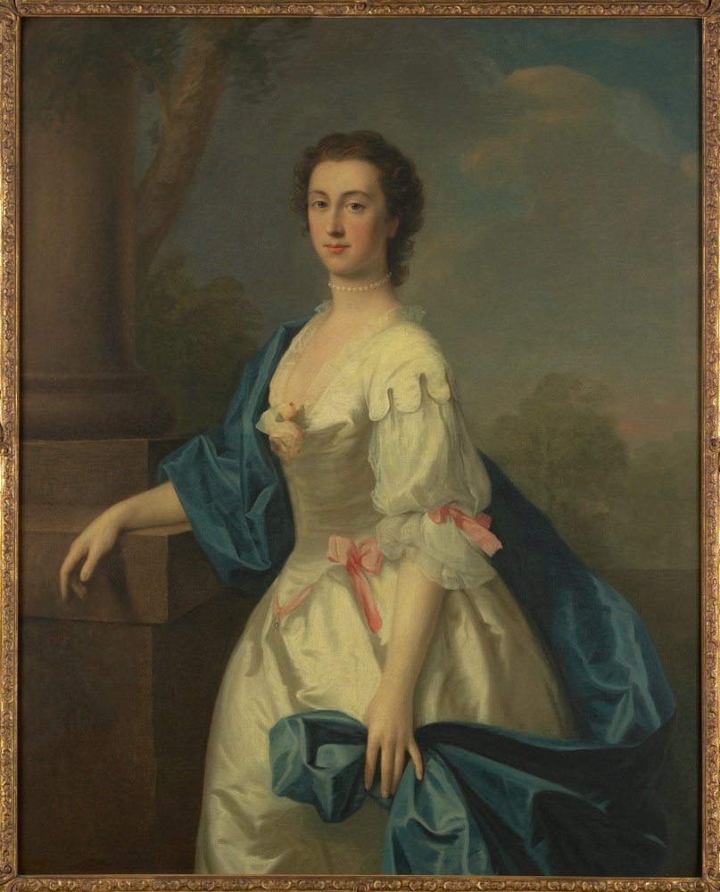 Portrait of a Lady, c.1744 by Allan Ramsay: Fine art print